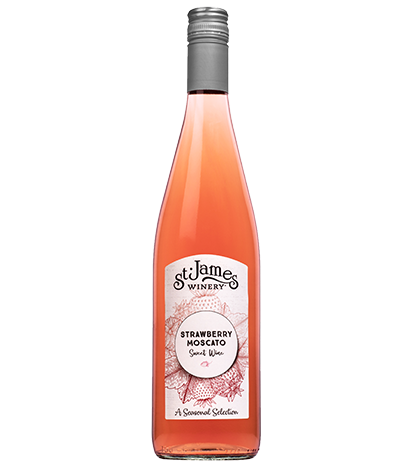 St. James Winery Strawberry Moscato NV | Timeless Wines - Order Wine ...